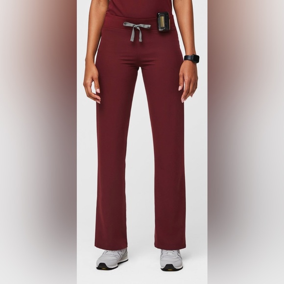 Figs | Pants & Jumpsuits | Figs Livingston In Maroon Size L | Poshmark
